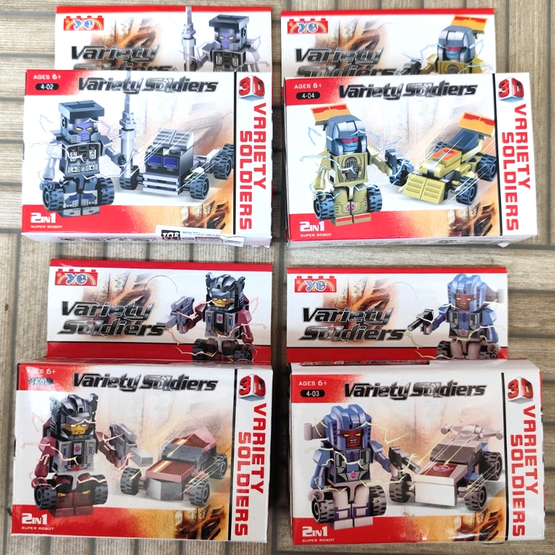 Jual Brick transformers keren - figure transform 2in1 - Brick ...