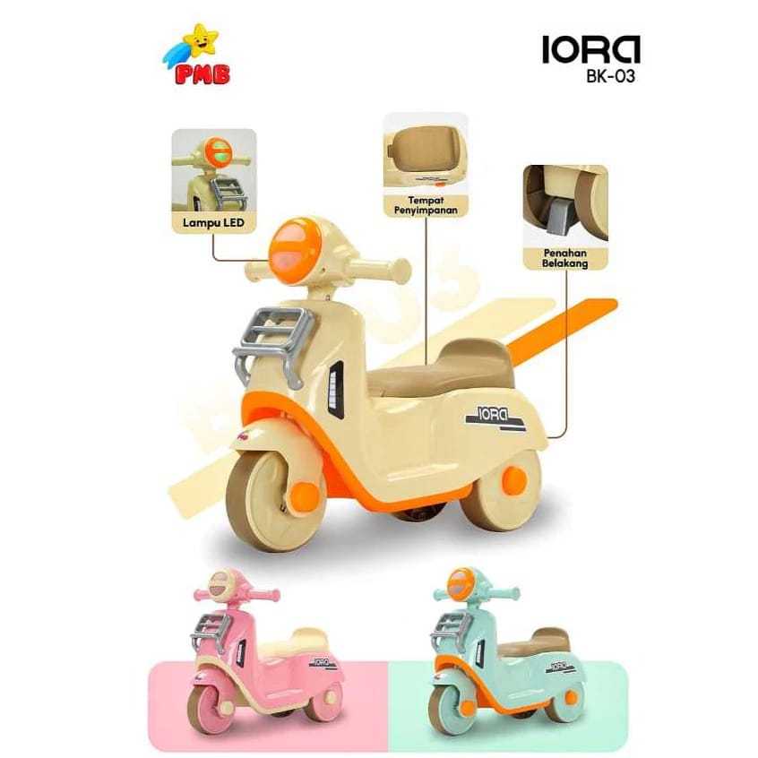 Jual Mainan Anak RIDE ON TOYS PMB IORA BK03 - BALANCE BIKE | Shopee Indonesia