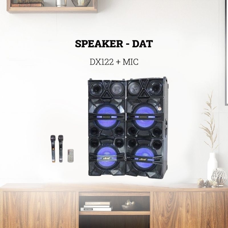Jual Speaker aktif DAT 12 inch Dx122 dengan mic | Shopee Indonesia
