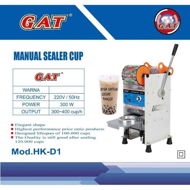 Jual Mesin Cup Sealer Semua Ukuran Cup/ Mesin Press GelasGAT MANUAL ...