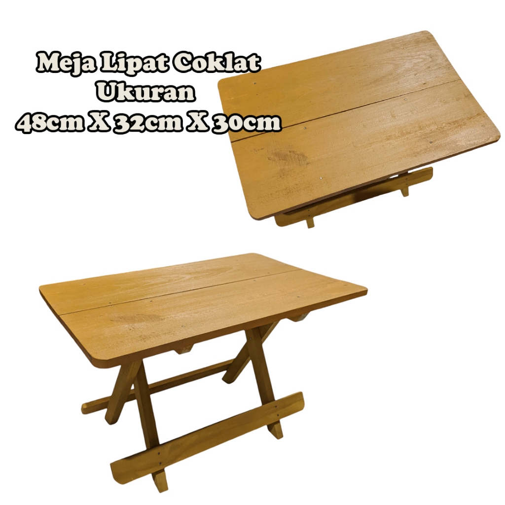 Jual Meja ngaji Kayu Lipat / Meja Belajar Anak / Meja Lipat Kayu ...