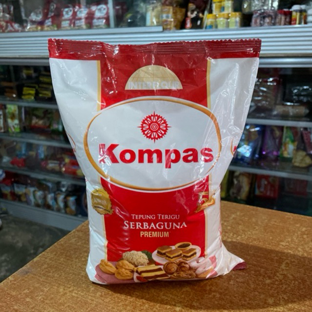 Jual TEPUNG TERIGU SERBAGUNA PREMIUM KOMPAS 1kg | Shopee Indonesia