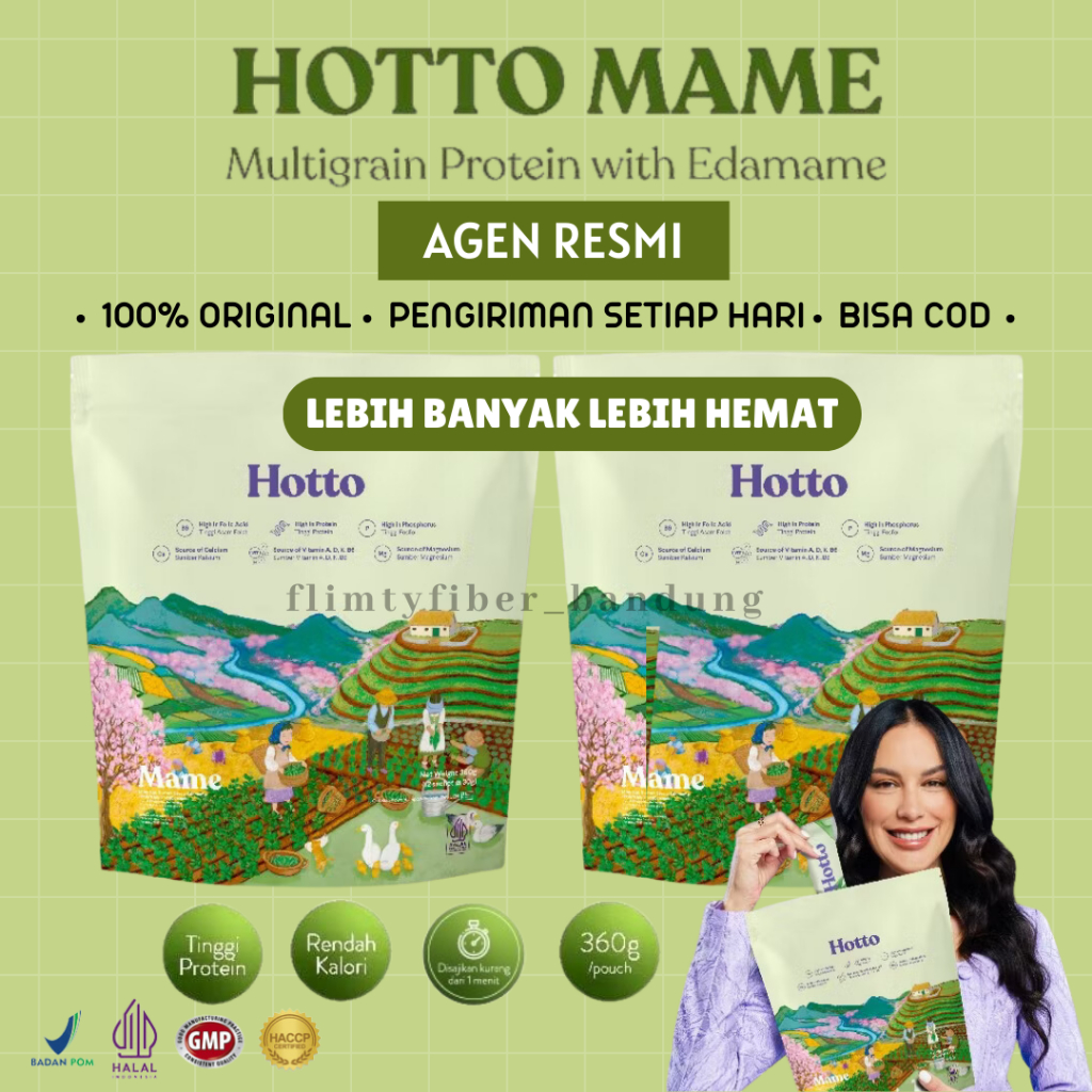 Jual Hotto Mame Protein Multigrain with Edamame (1 Pouch Isi 12 Sachet ...