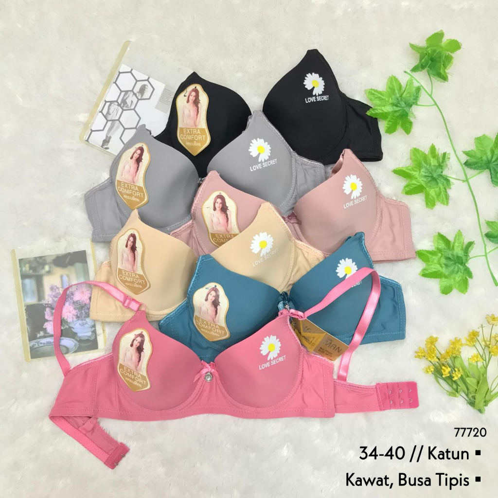 Jual RVC - Bra Berkawat Busa Tipis 34-40 Kait 2 BH Katun Polos Underwear Dewasa Pakaian Dalam ...