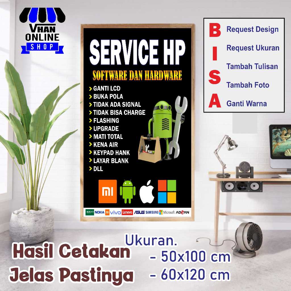 Jual Spanduk Banner Keren Service HP Murah Bagus | Shopee Indonesia