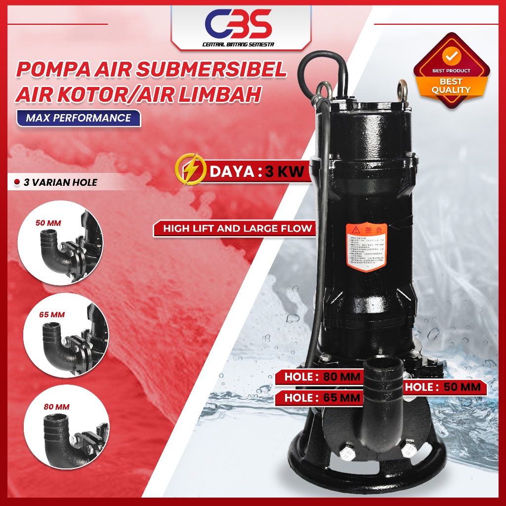 Jual Pompa Air Celup Limbah Pompa Celup Pemotongan pompa hisap lumpur ...