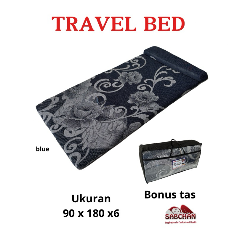 Jual Sabchan Travel Bed Kasur Busa Lipat Matrass Gulung Ukuran 90 x 180 ...