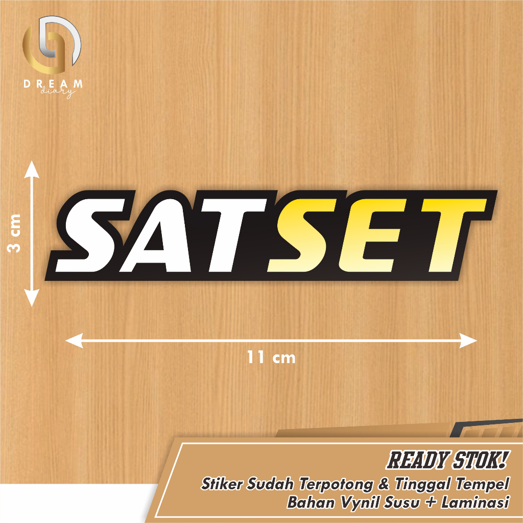 Jual STIKER OTOMOTIF - STIKER MOTOR PRINT CUT SAT SET / SATSET READY ...
