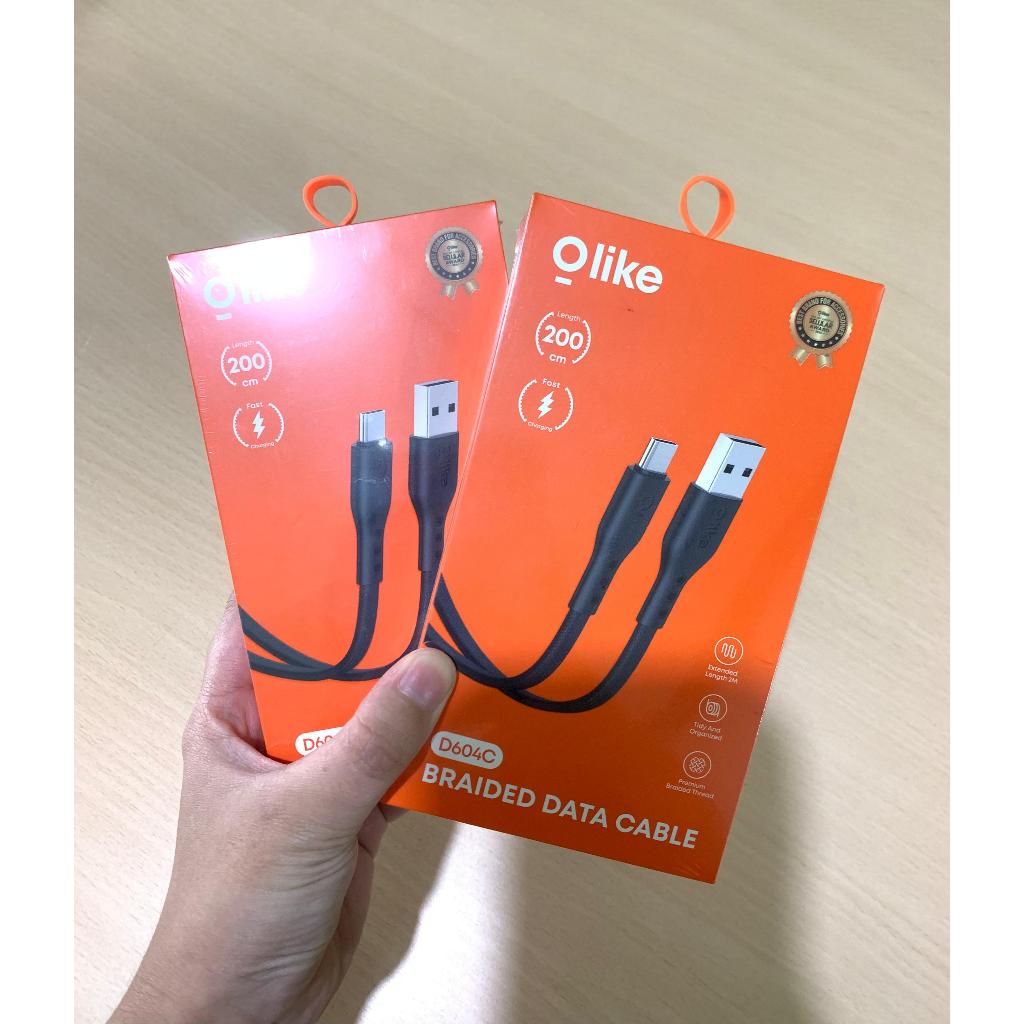Jual OLIKE D604C Kabel Data Type-C 2A 200CM Fast Charging Data Cable ...