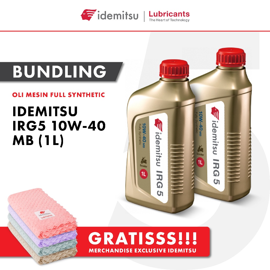 Jual Oli Mesin Motor Idemitsu IRG 5 IRG5 10W40 1L Full Synthetic Oli Matic | Shopee Indonesia