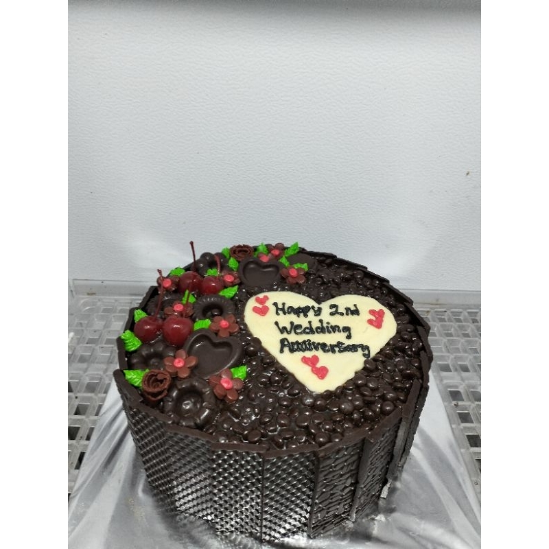 Jual kue ulang tahun double coklat UK 18cm | Shopee Indonesia
