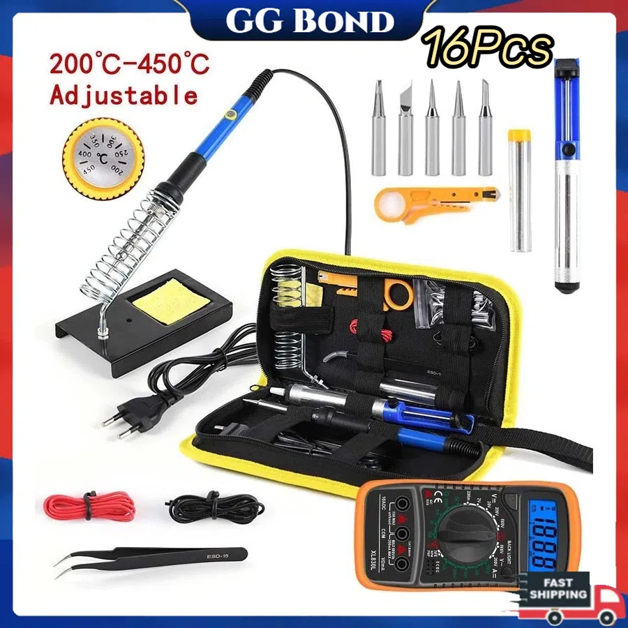 Jual 16 PCS Solder Station Solder Listrik Set Lengkap Solder Listrik 60 Watt 220v/Solder Listrik ...