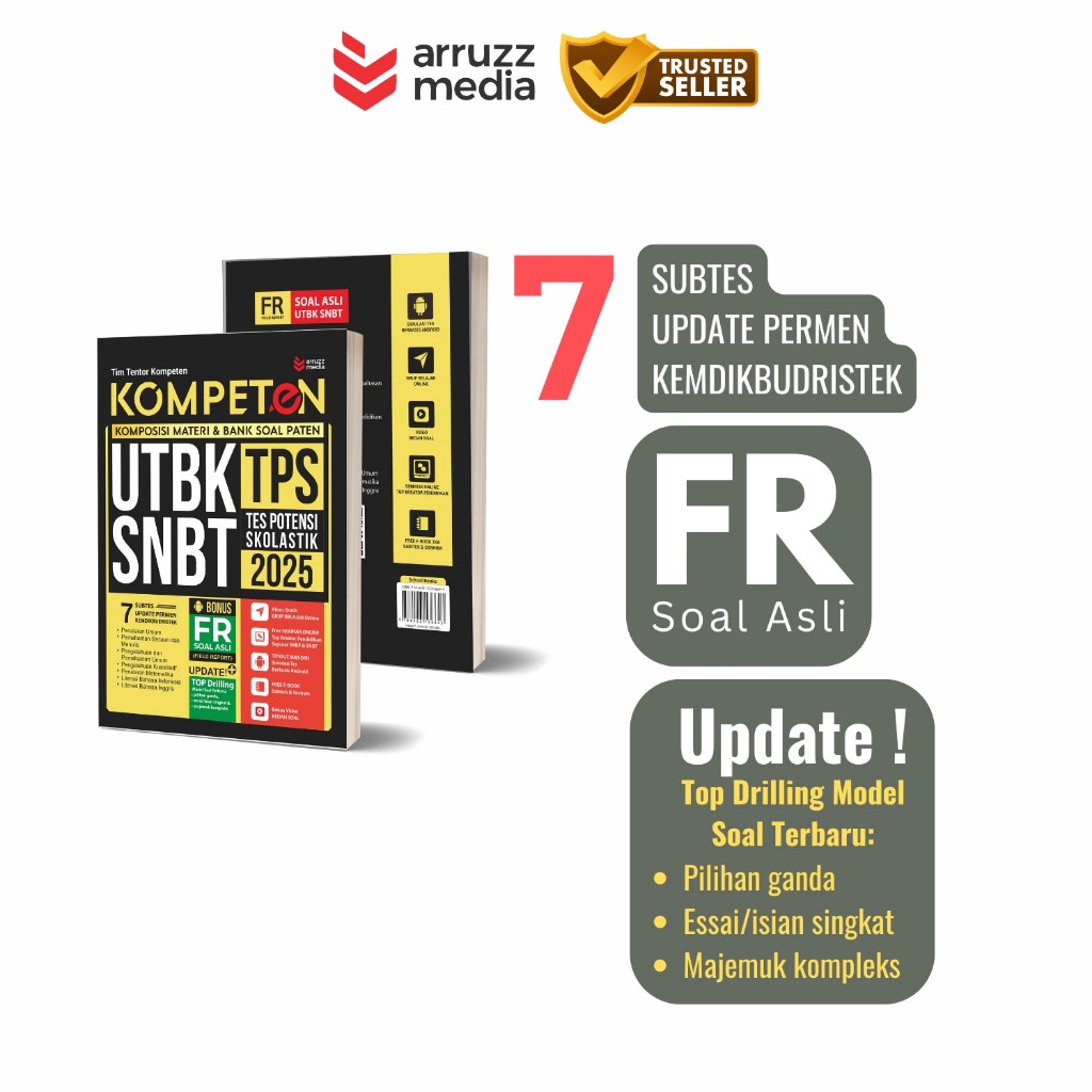 Jual Buku Kompeten UTBK SNBT TPS 2025 arruzzmediastore | Shopee Indonesia