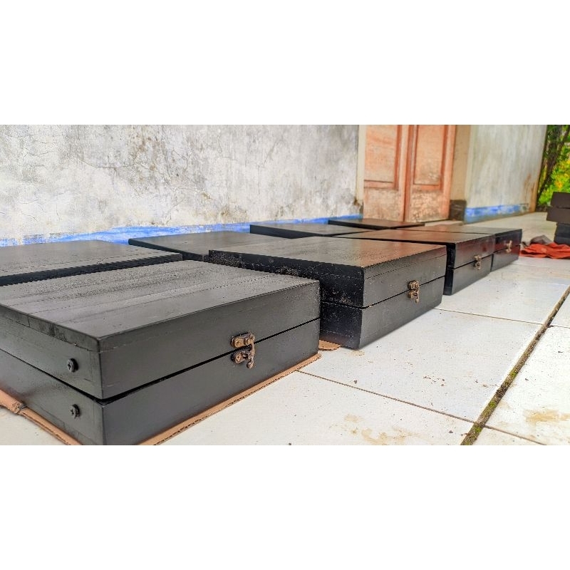 Jual meja lipat box warna nya pake cet hitam | Shopee Indonesia