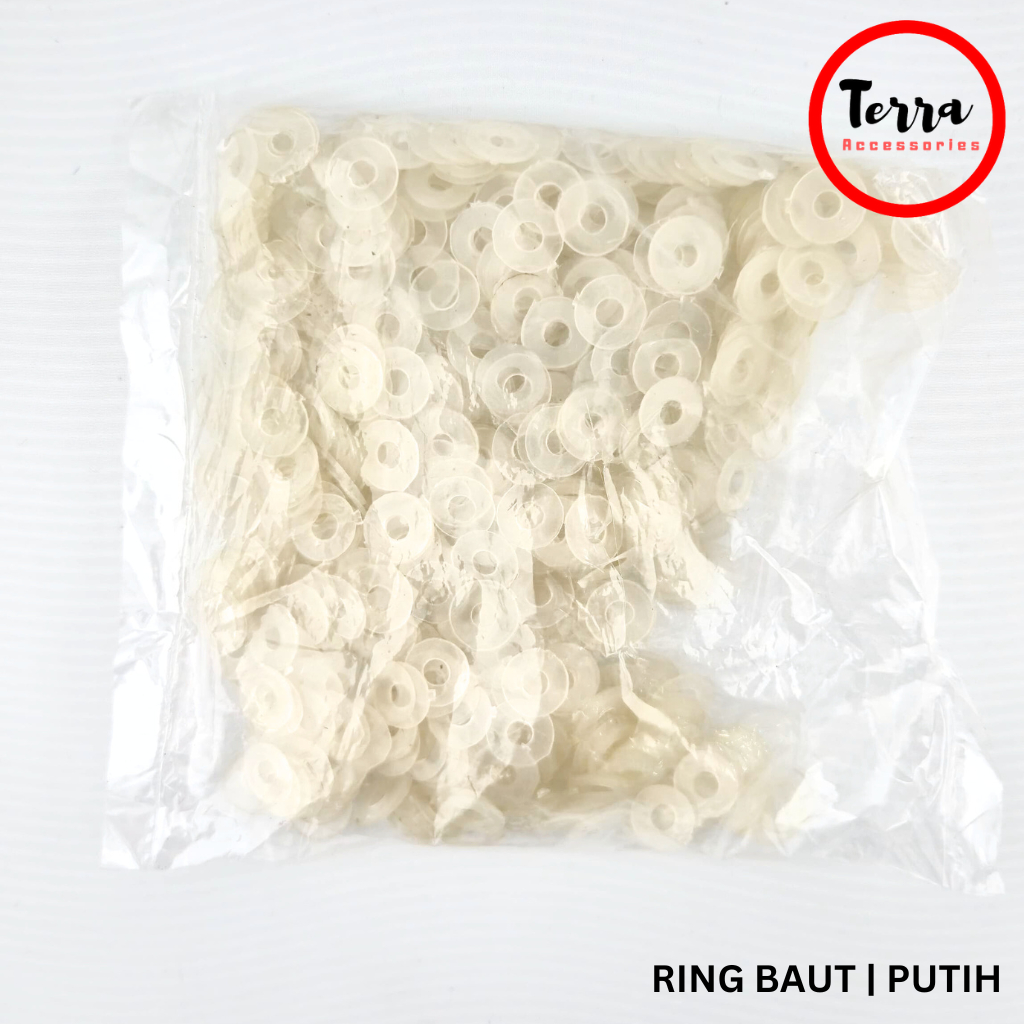 Jual (ISI 1000 PCS) Ring Plastik Ring Washer Nylon Bening O Ring Murah ...