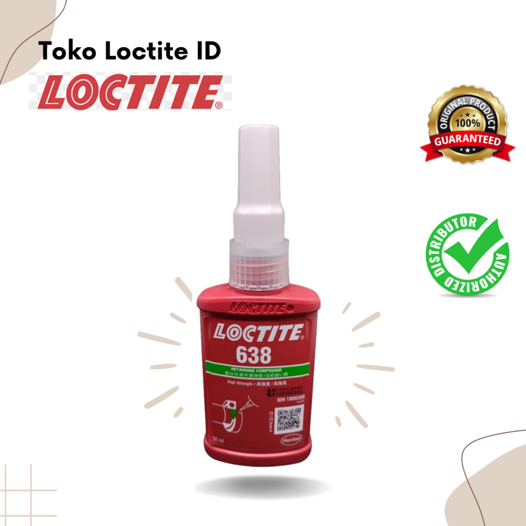 Jual LOCTITE 638 RETAINING COMPOUND LEM BEARING SHAFT 50 ML | Shopee ...