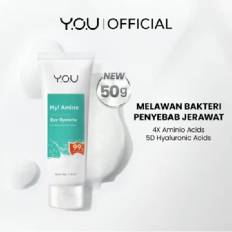 Jual You Hy! Amino Bye Byeteria 50g Facialwash Amino Bye Bacteria 50g ...