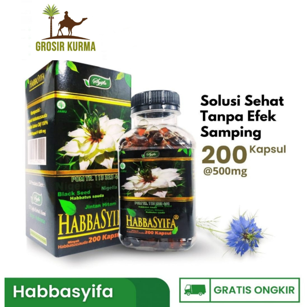 Jual Habbasyifa - Suplemen Habbatussauda HabbaSyifa 200 Kapsul ...
