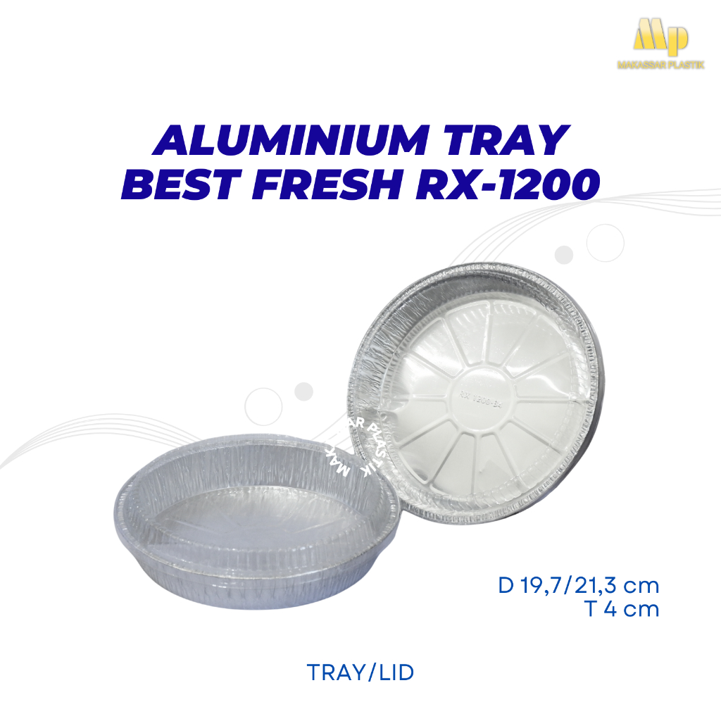 Jual ALUMUNIUM TRAY BEST FRESH RX-1200 / WADAH LOYANG ALUMUNIUM TRAY / LOYANG TRAY @5 PCS ...