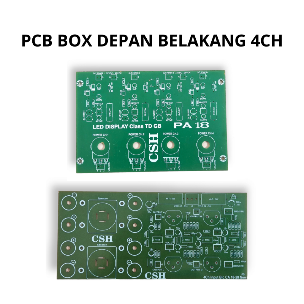 Jual Panel Pcb Box Depan Belakang 4ch | Shopee Indonesia