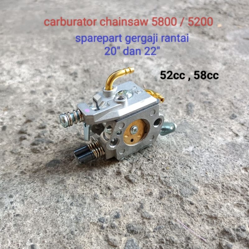Jual Carburator senso mini 5200 5800 , GX52 GX58 - karburator chainsaw ...