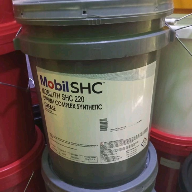 Jual Mobilith SHC 220 Lhitum Complex Synthetic Grease NLGI 2 Pail 16Kg ...