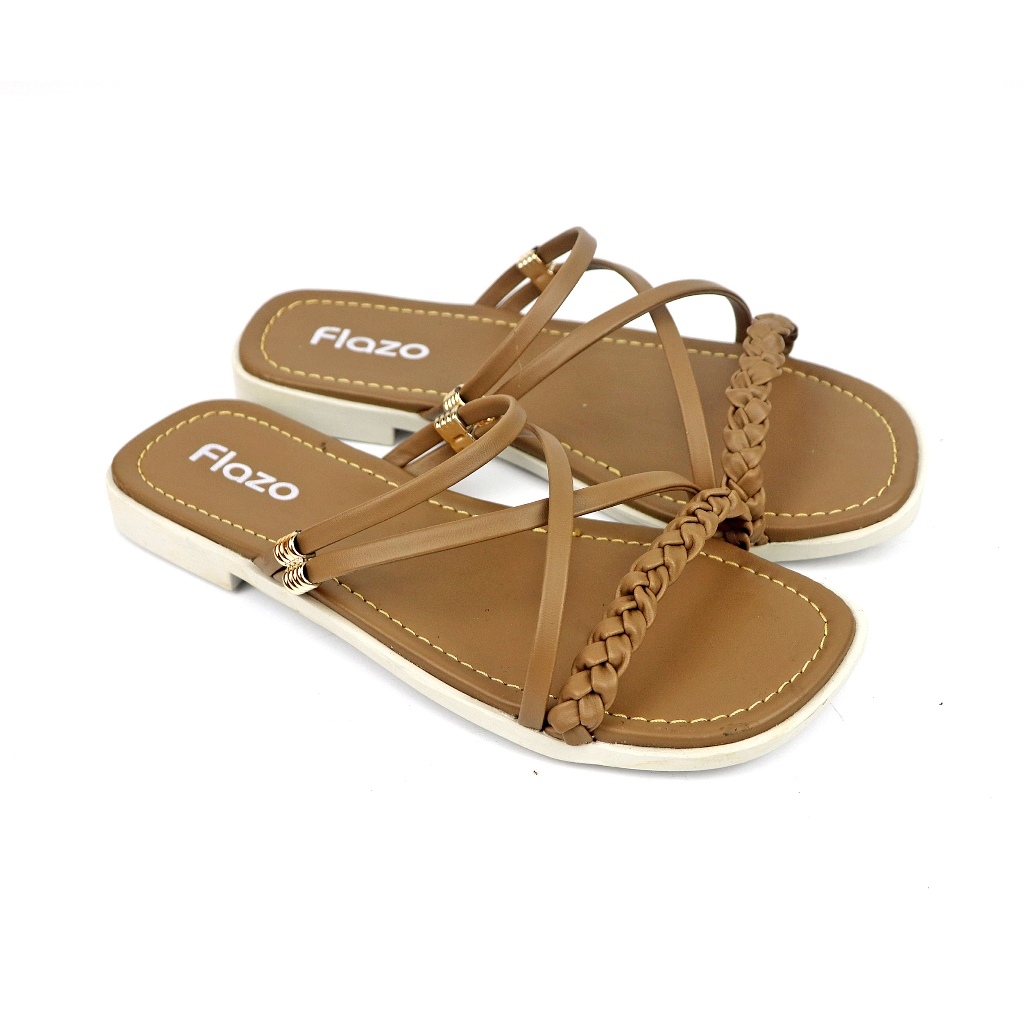 Jual Flazo Sandal Tali Slop Sandal Teplek Wanita Simpel Tersedia Size ...