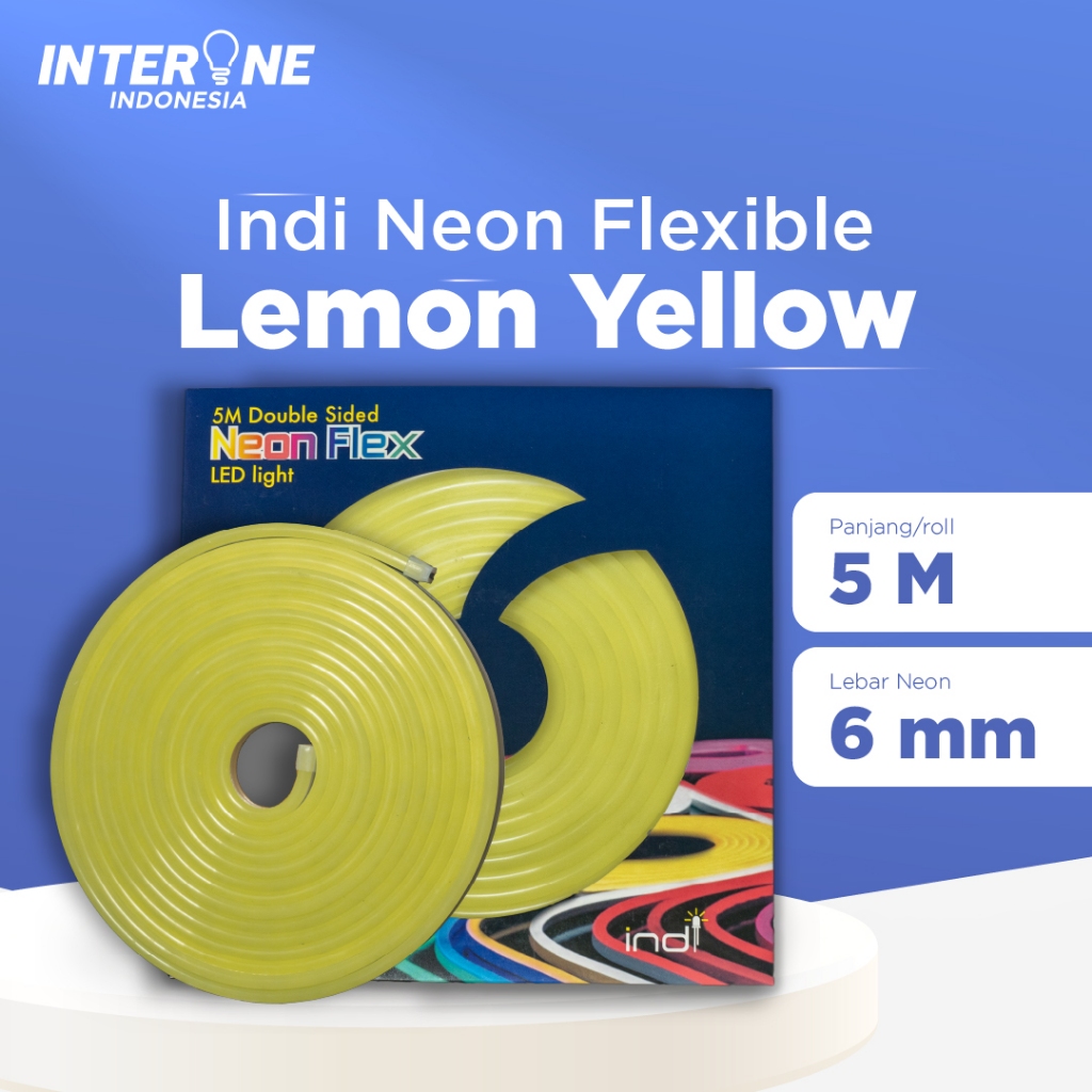 Jual NEON FLEX | Led Neon Flex | Neon Sign | Lemon Yellow 6MM | Shopee ...