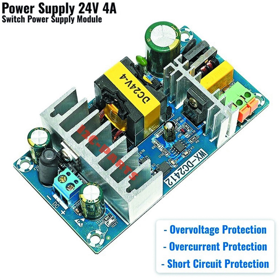 Jual ORIGINAL Power Supply 24V 4A Switching Mode SMPS AC to DC Module ...