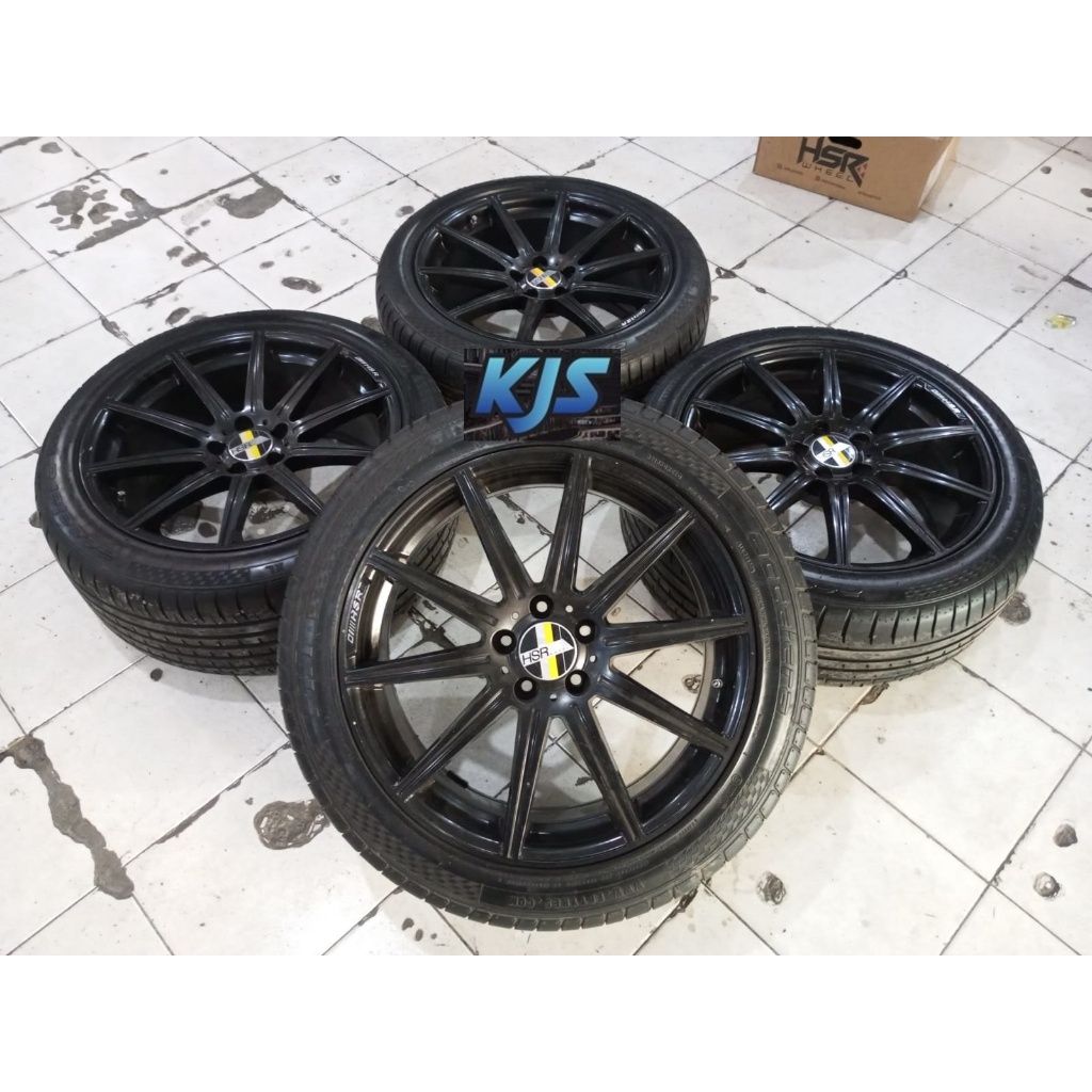 Jual Velg Racing Bekas R19 HSR Lubeck pcd 5x112 Ban 245/45 Ring 19 Buat ...