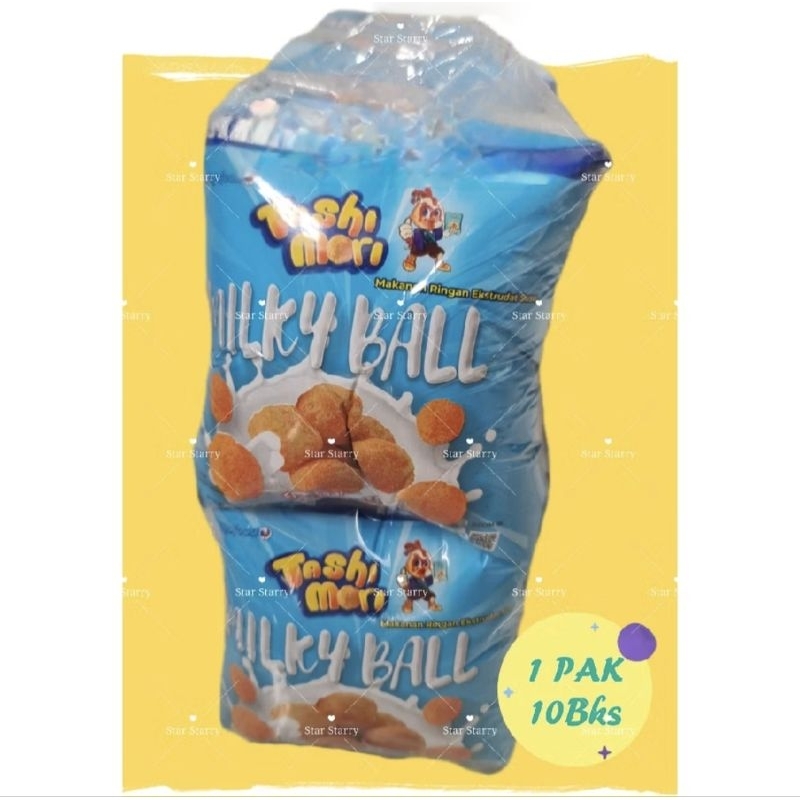 Jual SNACK SUSU MILKY BALL 1 RENTENG ISI 10 BUNGKUS | Shopee Indonesia