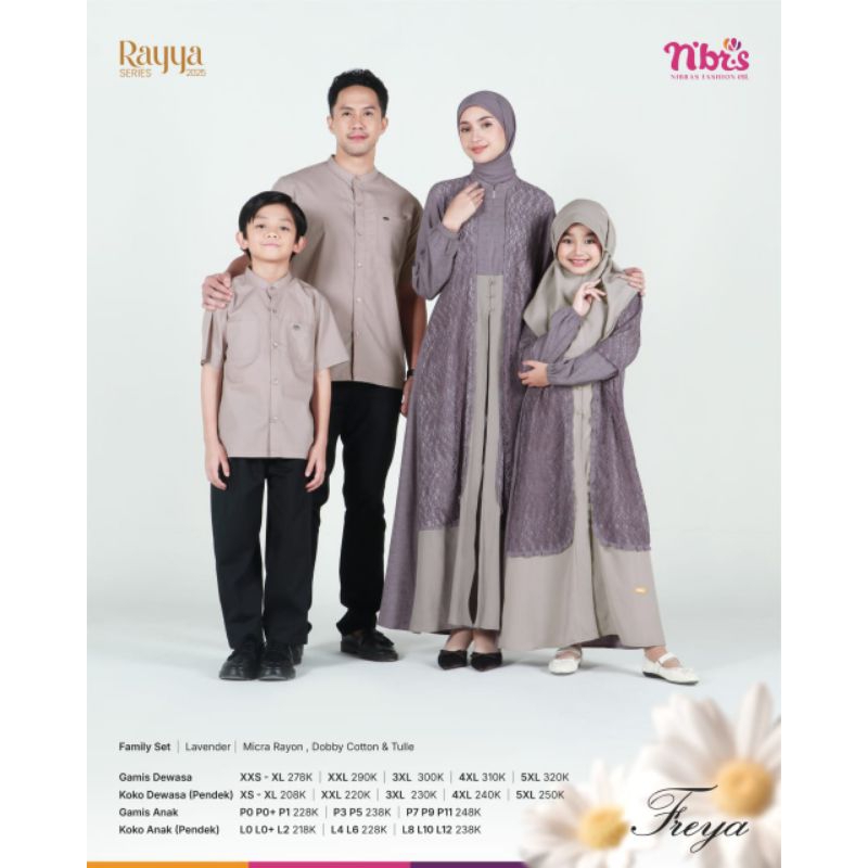 Jual SARIMBIT LEBARAN FAMILY SET NIBRAS 2025 FREYA LAVENDER by NBRS ...
