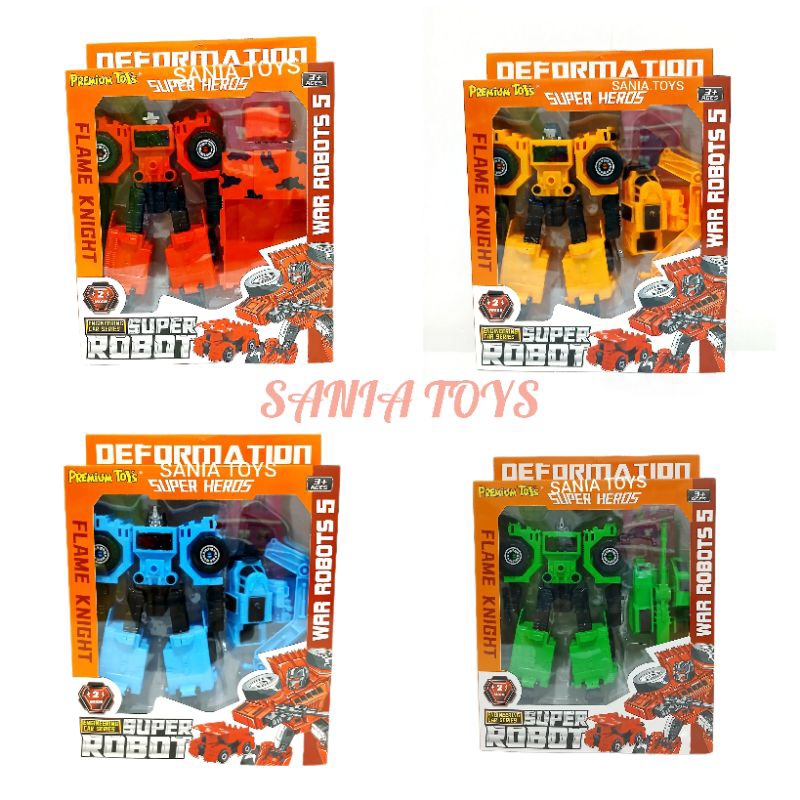 Jual DEFORMATION ROBOT Mainan Super Robot Engineering Car Series War ...