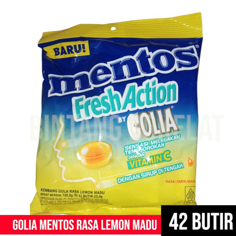 Jual permen Mentos GOLIA rasa lemon - mint / alpenliebe rasa susu ...