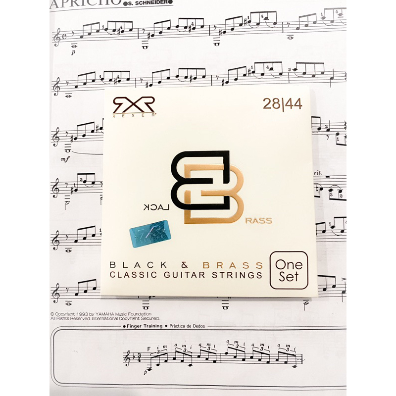 Jual SENAR TALI GITAR KLASIK REXER BLACK NYLON ORIGINAL 1 SET ISI 6 ...