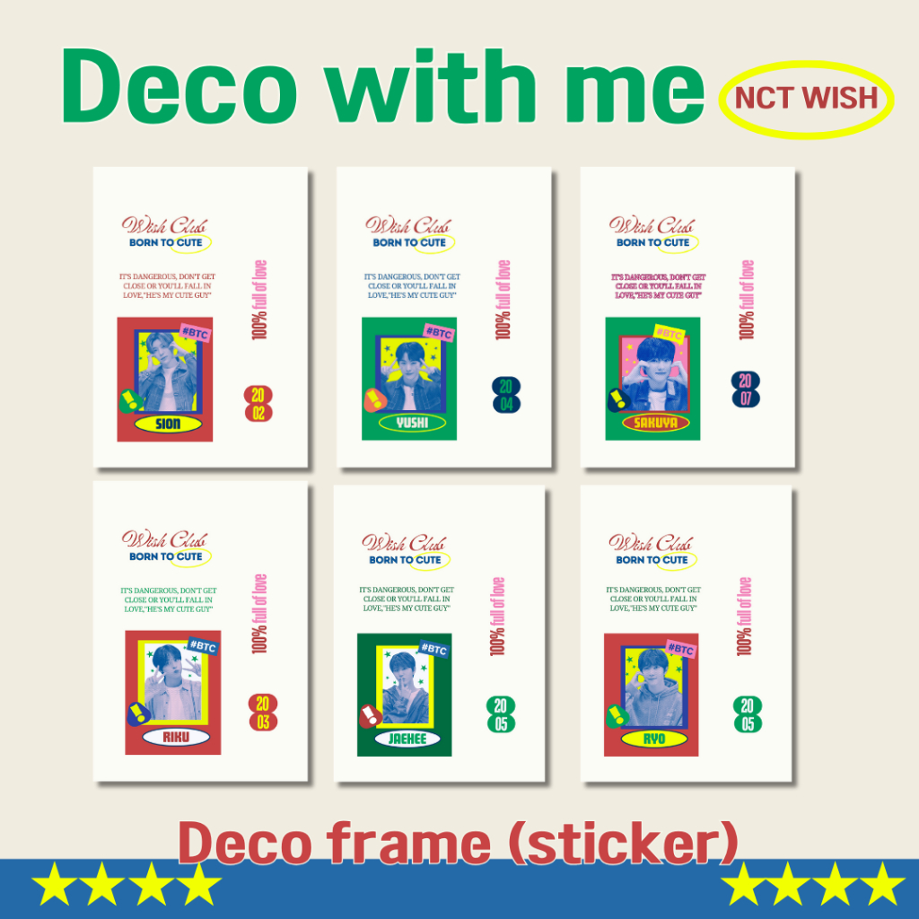 Jual Sticker sheet NCT WISH edition/ STICKER DECO - MIMISHOP | Shopee ...