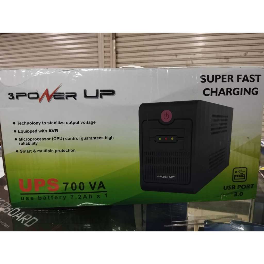 Jual UPS power up 700va / UPS 700 va include stabilizer | Shopee Indonesia