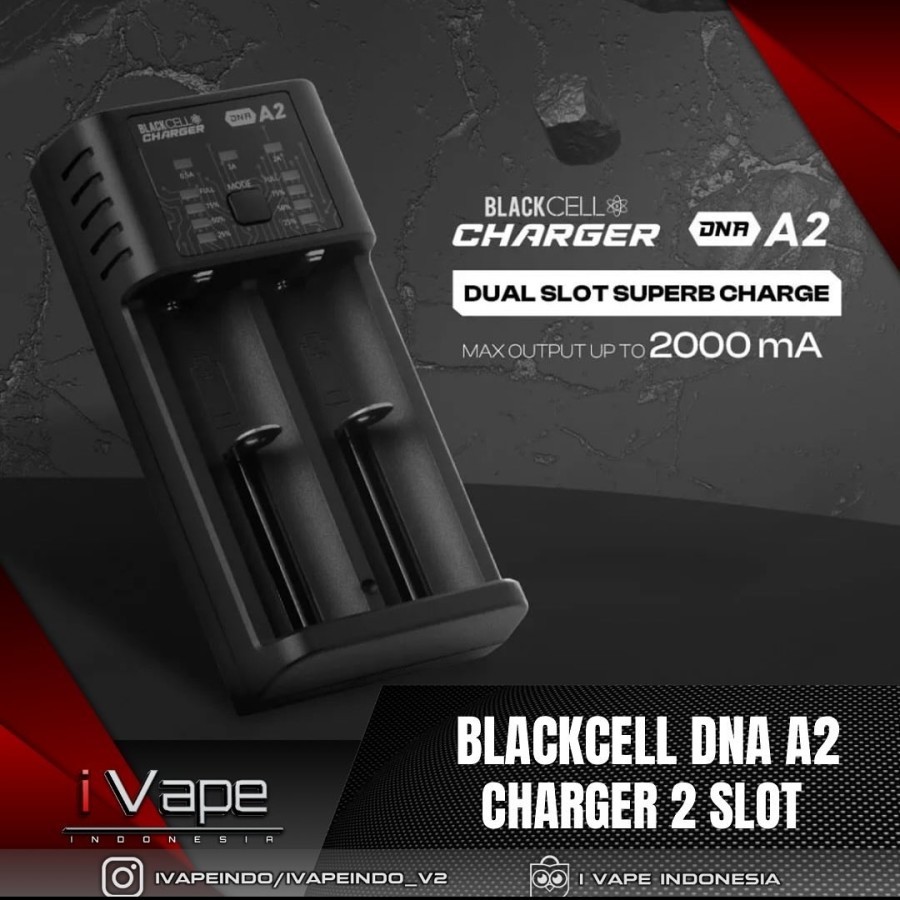 Jual Charger Blackcell DNA A2 - 2 Slot Battery Charger 100% Authentic ...