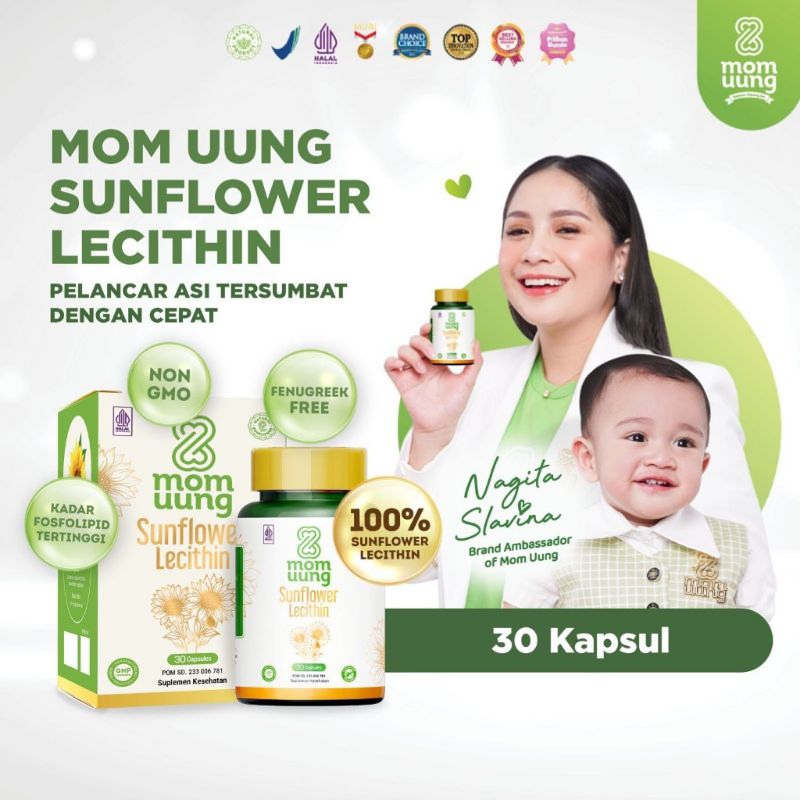 Jual Mom Uung Sun Flower Lecithin 30 Kapsul (Supplement Pelancar ...