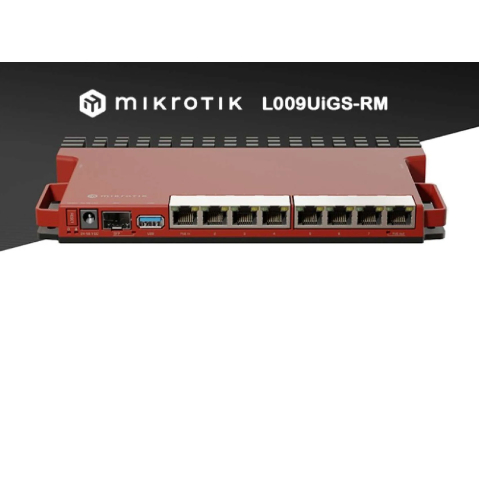 Jual Mikrotik L009UiGS-RM Router 8 port Gigabit support PoE RouterBoard ...