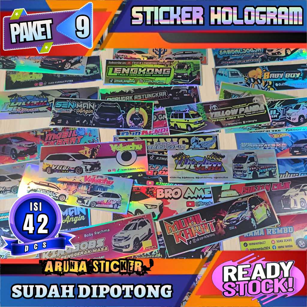 Jual Isi 50 Sticker Bus Mania Stiker Bus Basuri Stiker Bus Viral TCI ...