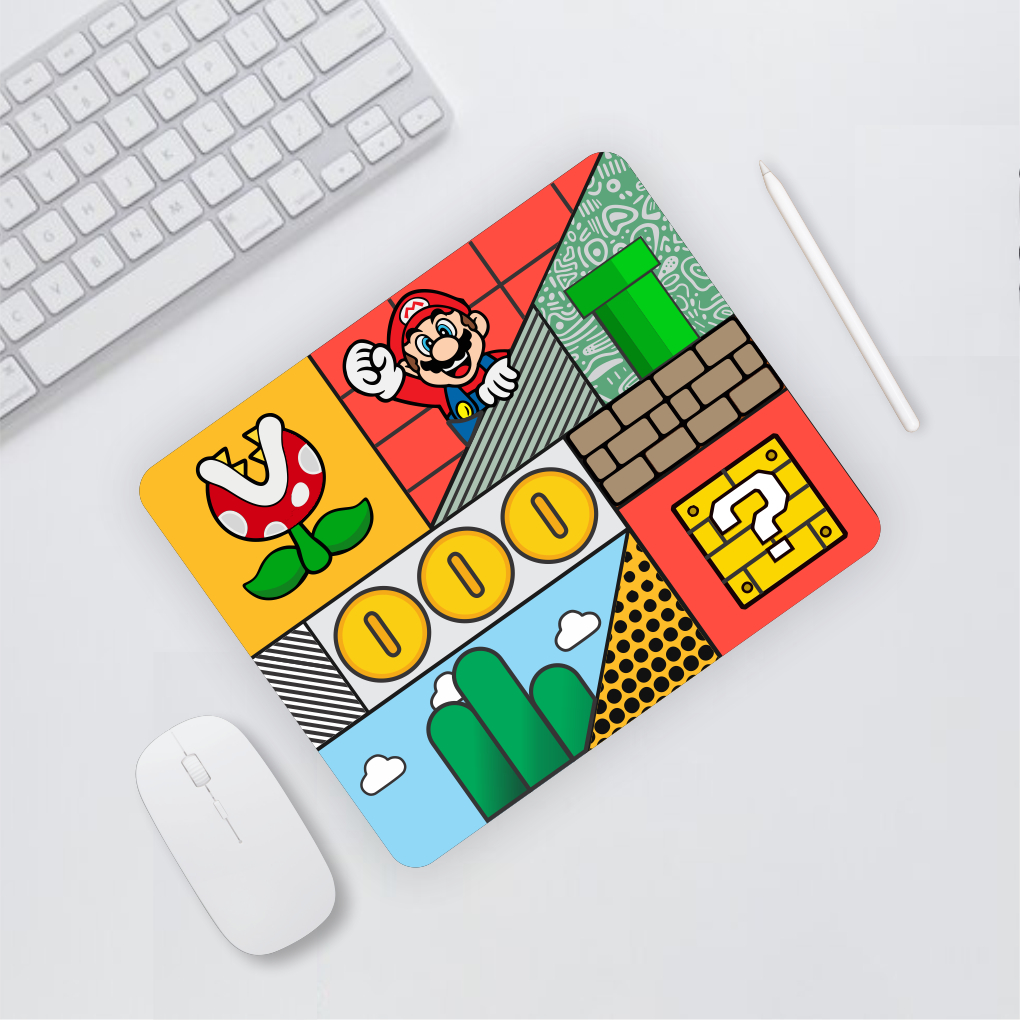 Jual Mousepad Karakter Motif Game Super Mario Lucu | Shopee Indonesia