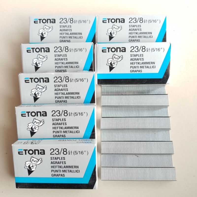 Jual Isi Staples Etona NO.23/8 ( Pak ) [ Original ] | Shopee Indonesia