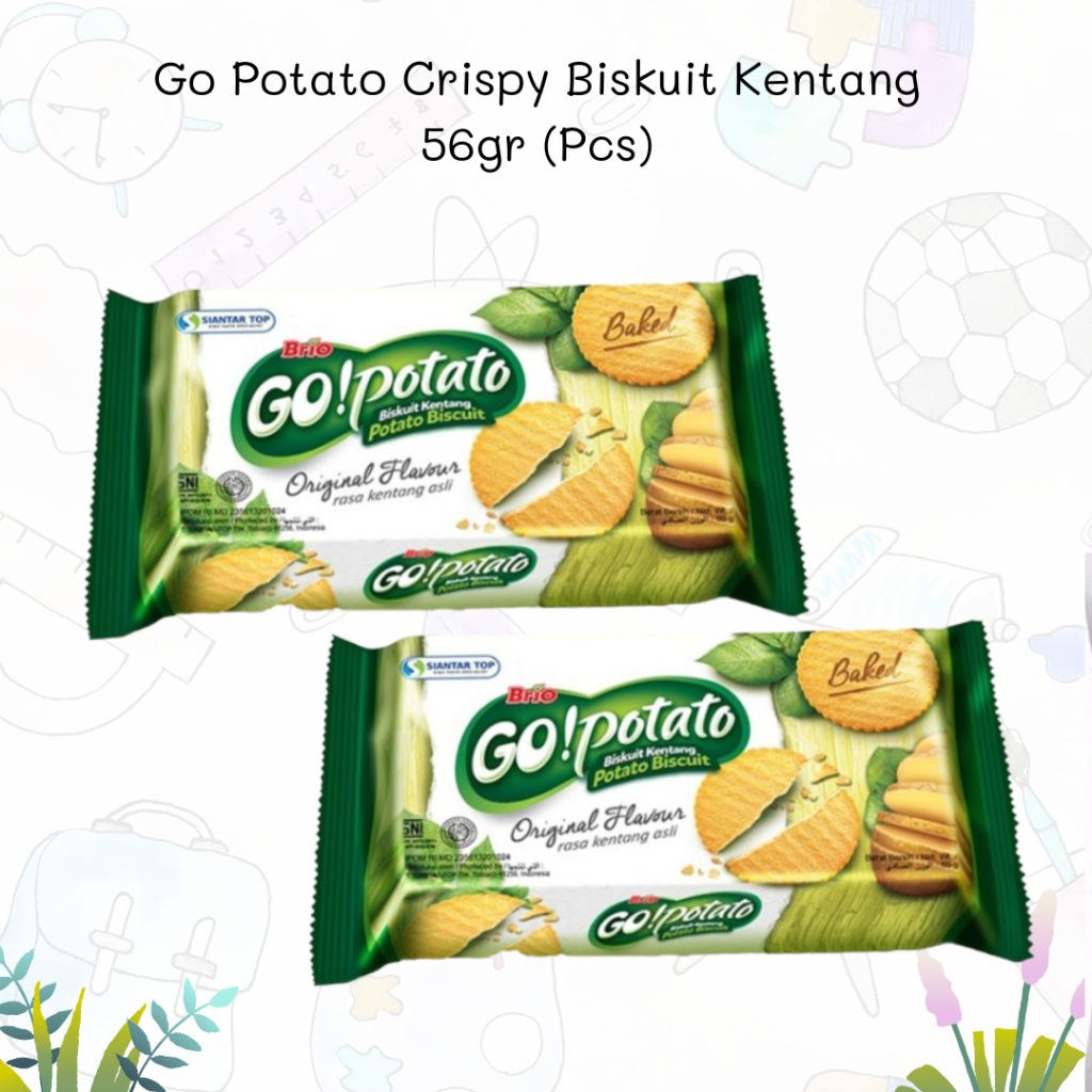 Jual Go Potato Crispy Biskuit Kentang 56gr (Pcs) | Shopee Indonesia