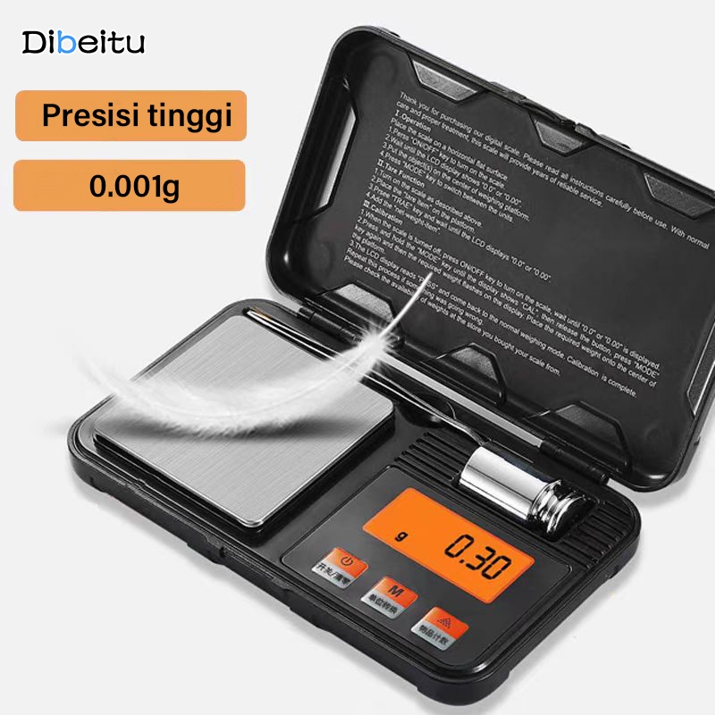 Jual Timbangan Digital Perhiasan 200garm 0.01g/50 gram 0.001g Presisi Profesional Untuk Emas ...