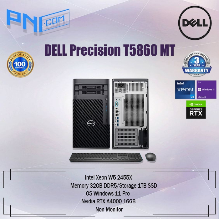 Jual Dell Precision T5860 Tower MT Intel XEON W5-2455X 32GB 1TB SSD ...