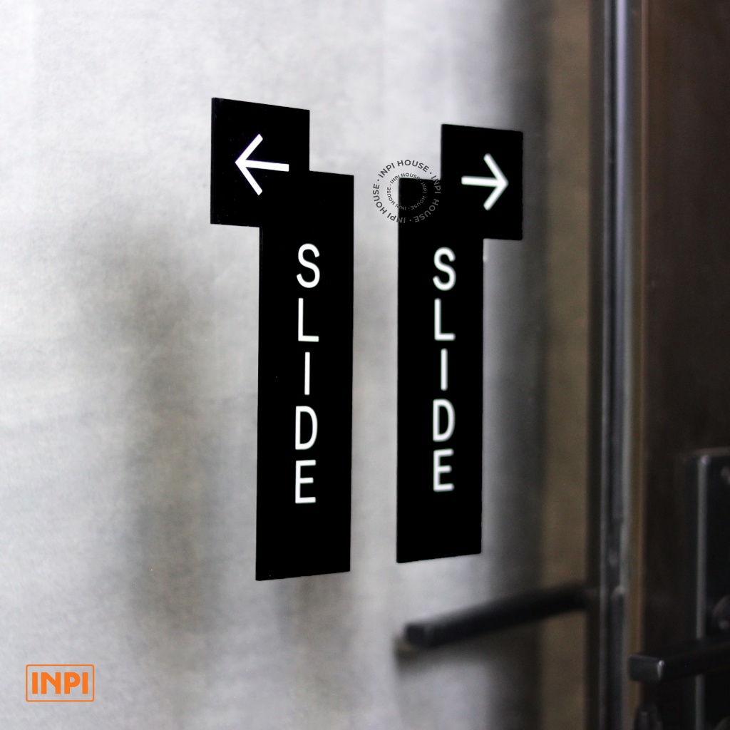 Jual INPI HOUSE Signage Slide - Papan Tanda Pintu Sliding - Akrilik ...