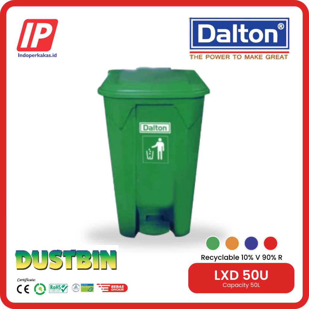 Jual Tempat Sampah Plastik HDPE Dalton 50 Liter Pedal | Shopee Indonesia