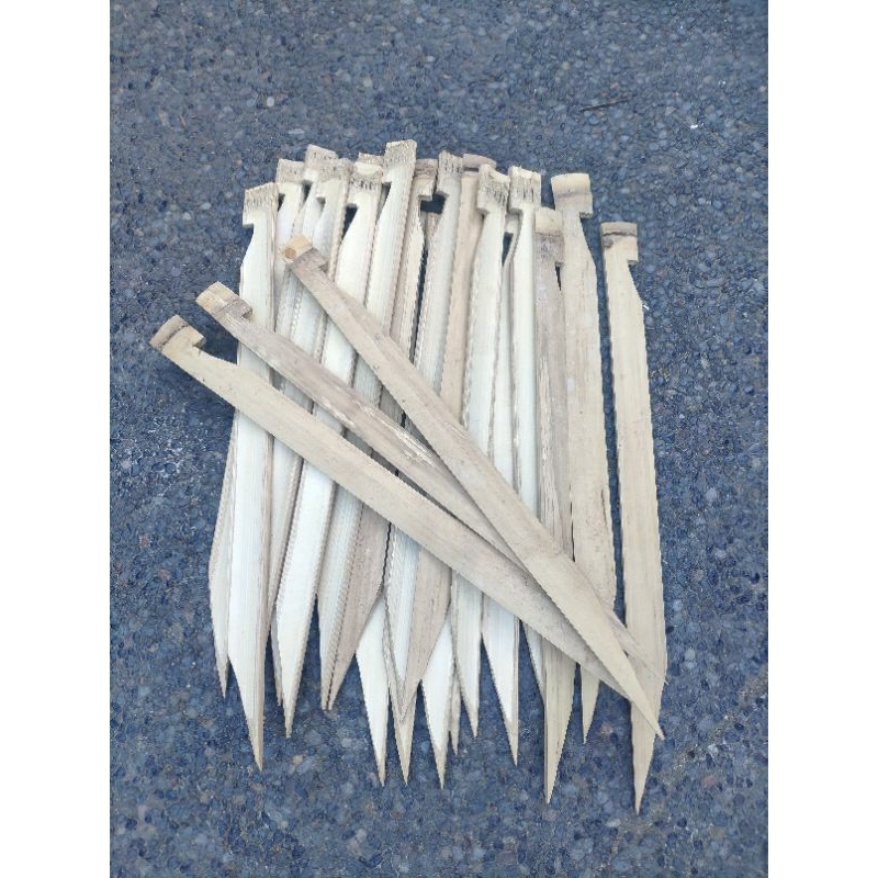 Jual Bambu pasak pramuka 50 cm dengan ruas, bambu patok, bambu tenda ...