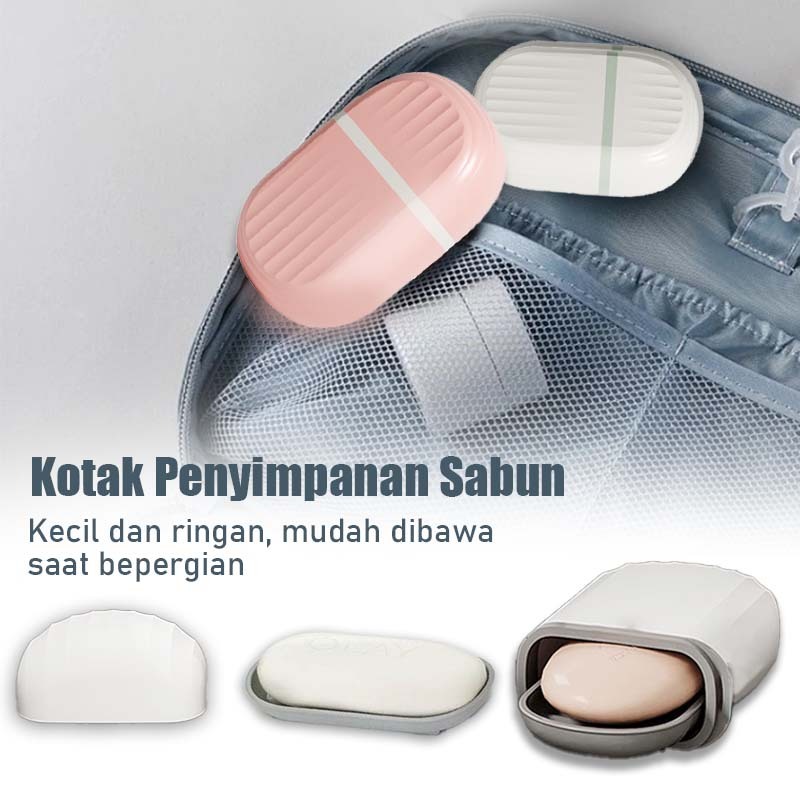 Jual Box Sabun/Kotak Sabun Mini Travel/Tempt Sabun/Bath Soap Case ...
